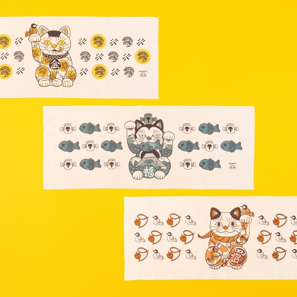 AKOMEYA Cat's 手ぬぐい 金(金): ファッション｜AKOMEYA TOKYO