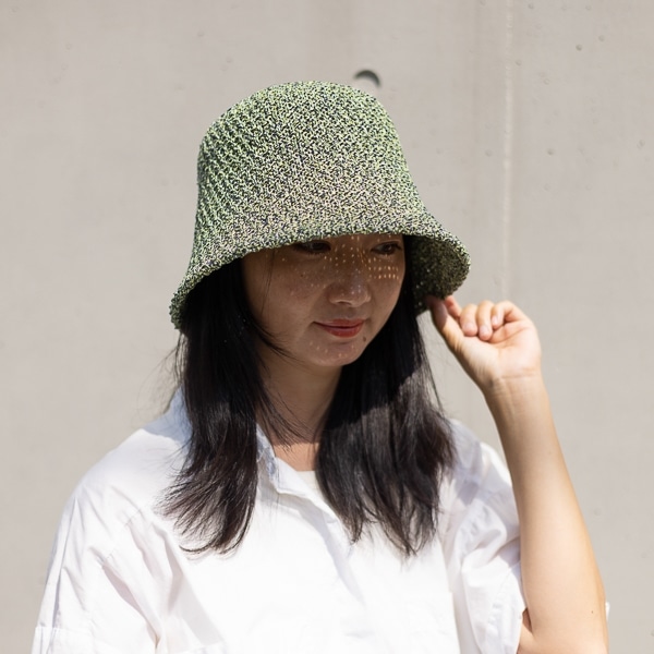 Nine Tailor/ Lacking hat Yellow×Navy(Yellow×Navy): ファッション｜AKOMEYA TOKYO